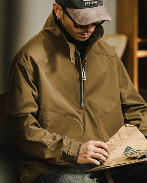 American Retro Windproof Jacket P0830 – PEAK BLUE (ピークブルー)