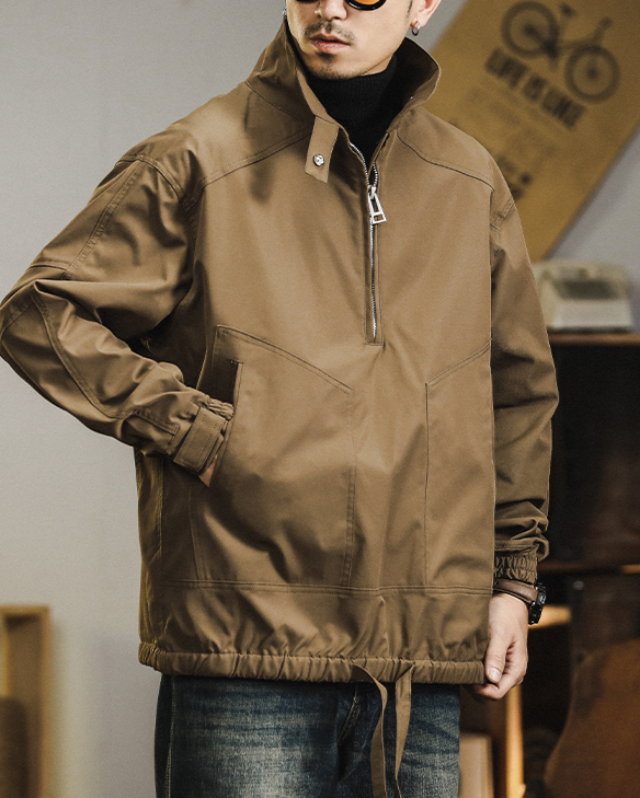 American Retro Windproof Jacket P0830 – PEAK BLUE (ピークブルー)