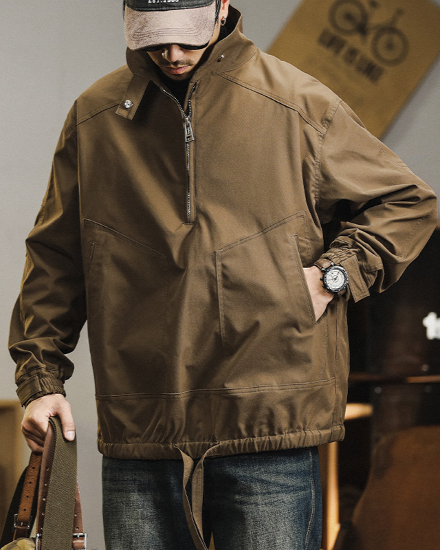 American Retro Windproof Jacket P0830 – PEAK BLUE (ピークブルー)