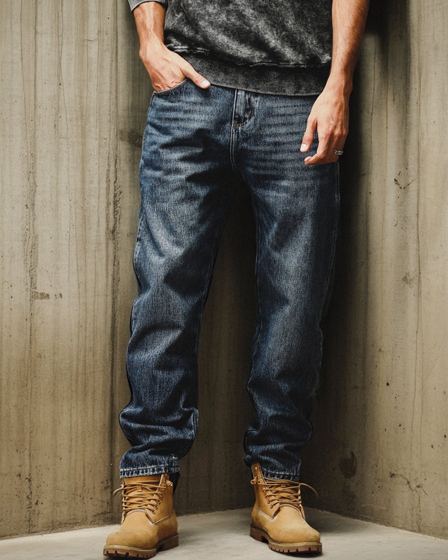 Structured Cut Utility Denim Jeans P1551 – PEAK BLUE (ピークブルー)