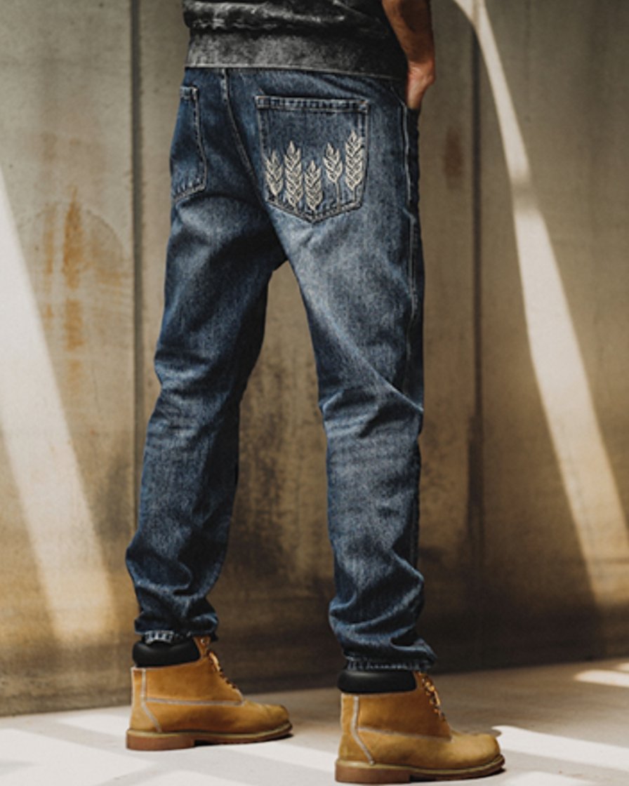 Structured Cut Utility Denim Jeans P1551 – PEAK BLUE (ピークブルー)